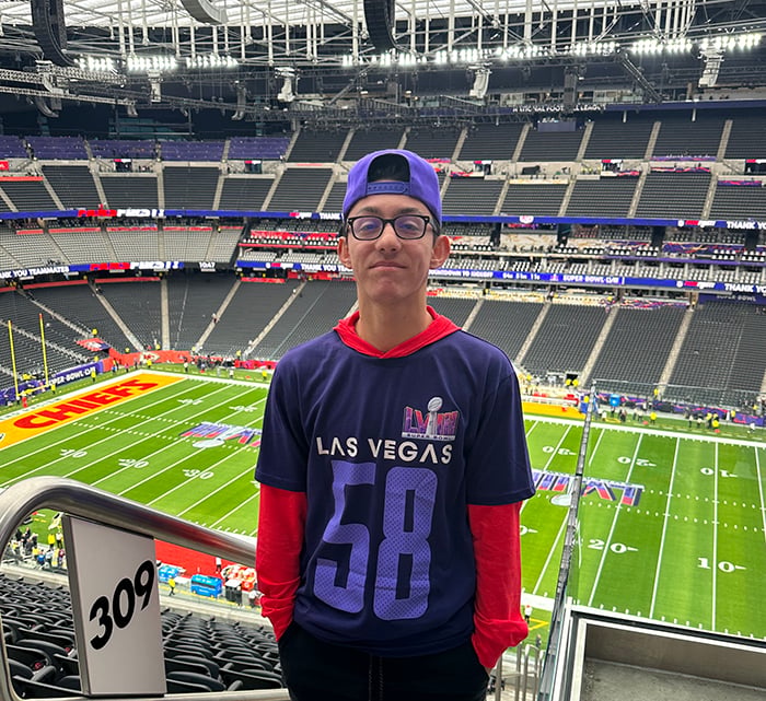 Four Students Work at Super Bowl LVIII