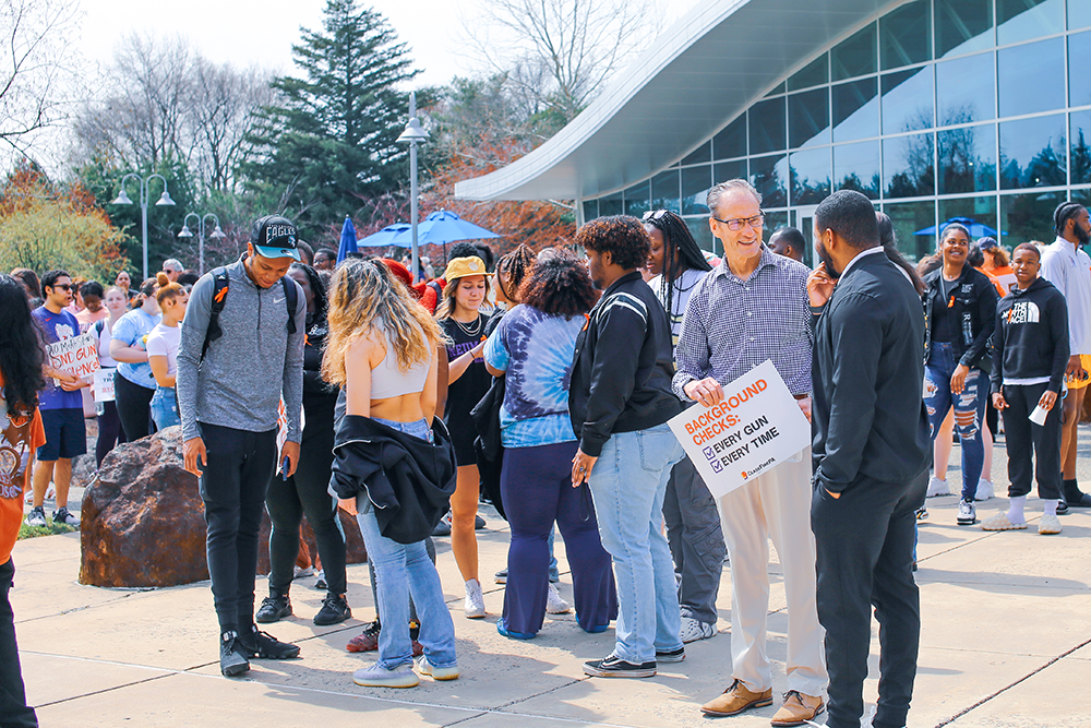 Students Stage March against Gun Violence