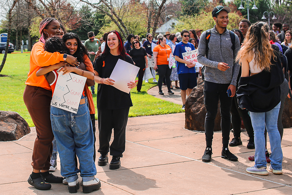 Students Stage March against Gun Violence