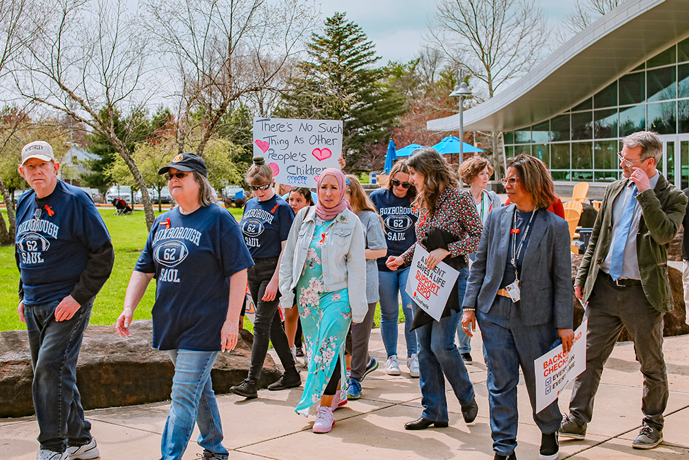 Students Stage March against Gun Violence