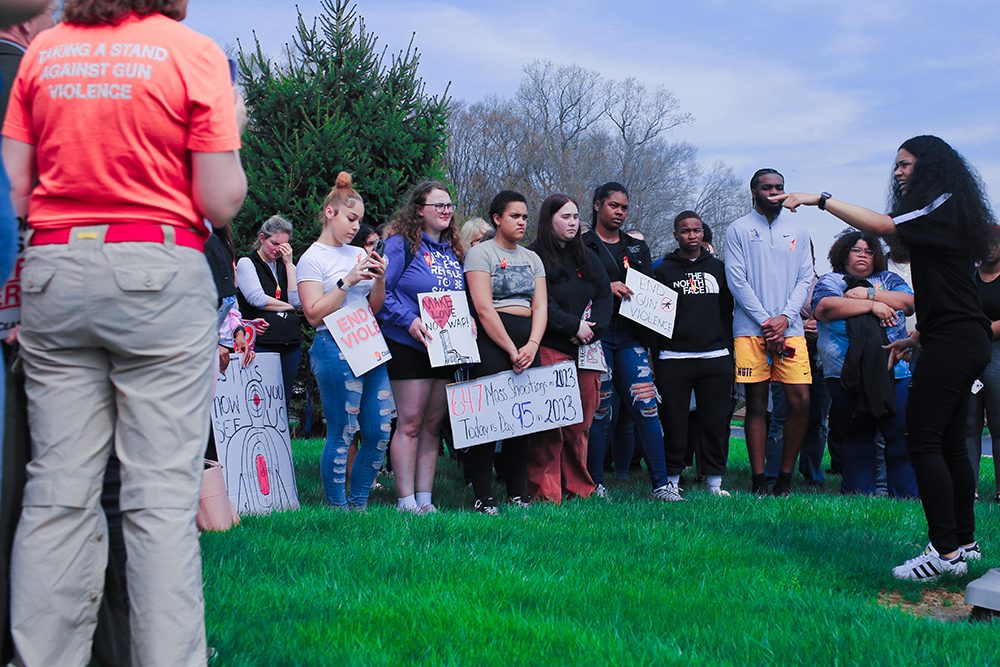 Students Stage March against Gun Violence
