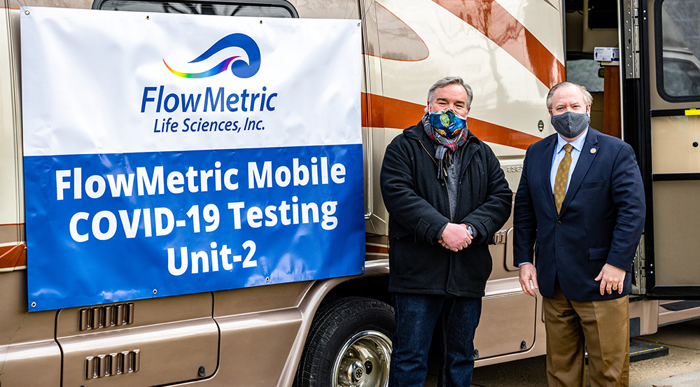 Mobile Lab Provides Virus Testing for Resident Students